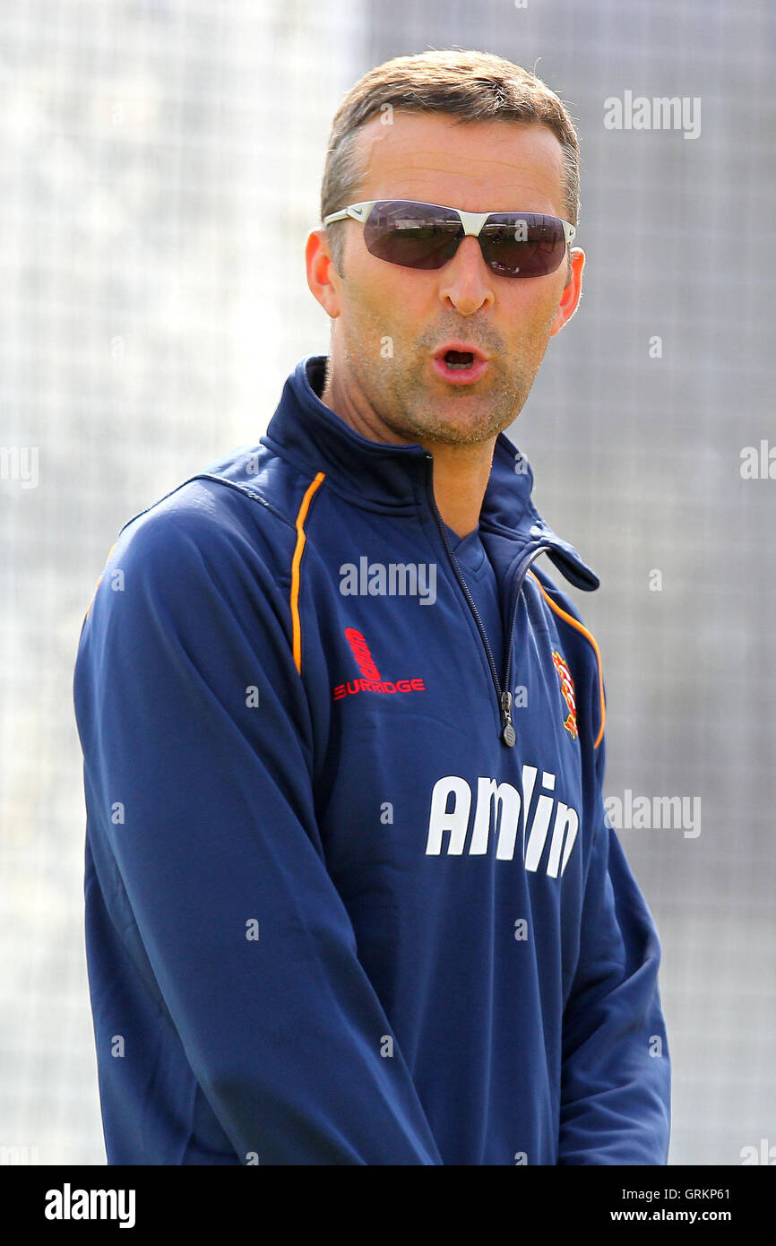 Paul Grayson of Essex looks on during pre-season nets practice - Essex ...