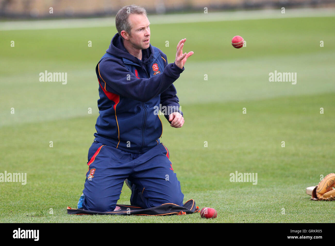 Essex CCC 2nd XI coach Barry Hyam - Essex CCC vs Surrey CCC - Pre ...