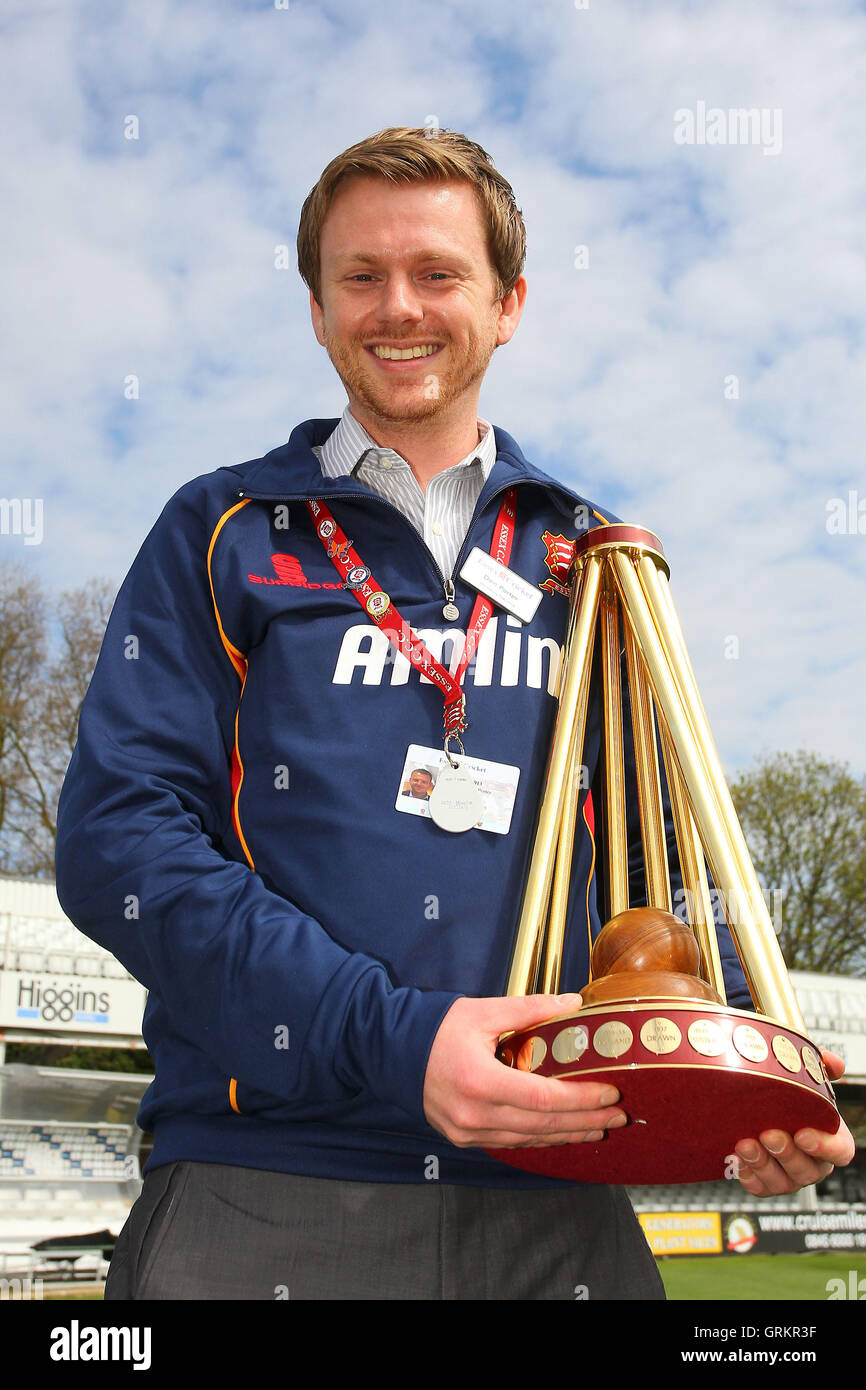 Dan Porter of Essex CCC with the Women's Ashes Trophy - Essex CCC Women ...