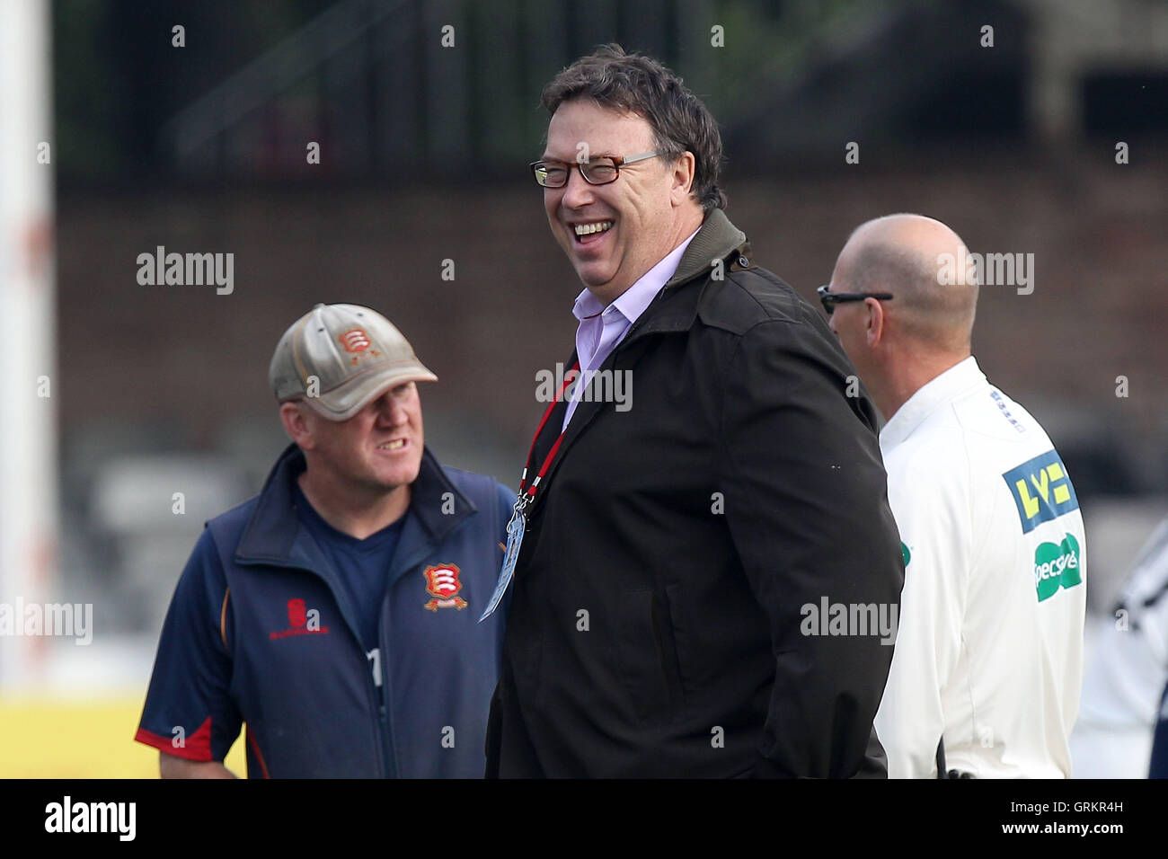 Journalist Derek Pringle looks on ahead of the start - Essex CCC vs ...