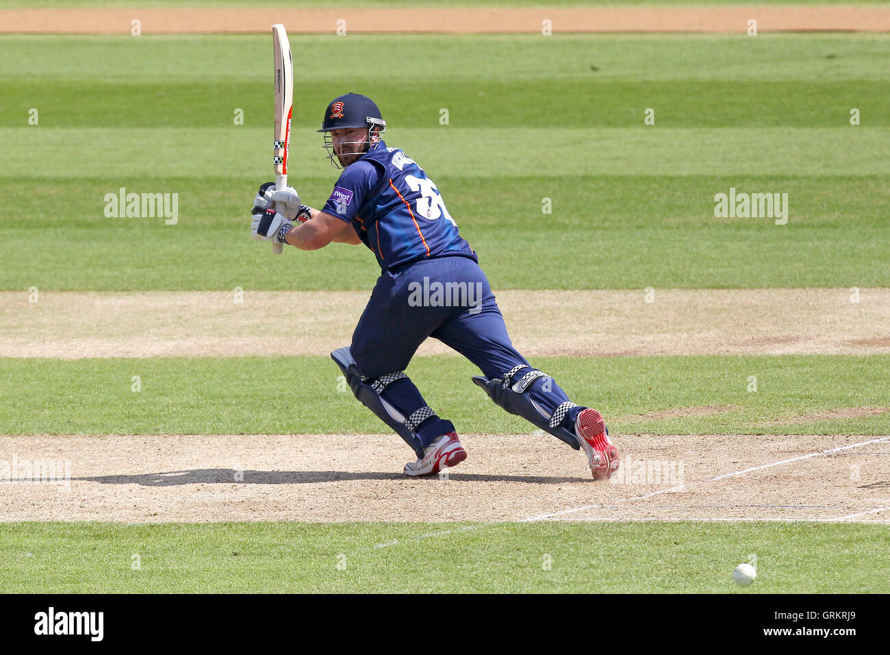 Jaik Mickleburgh in batting action for Essex - Essex CCC 2nd XI vs ...
