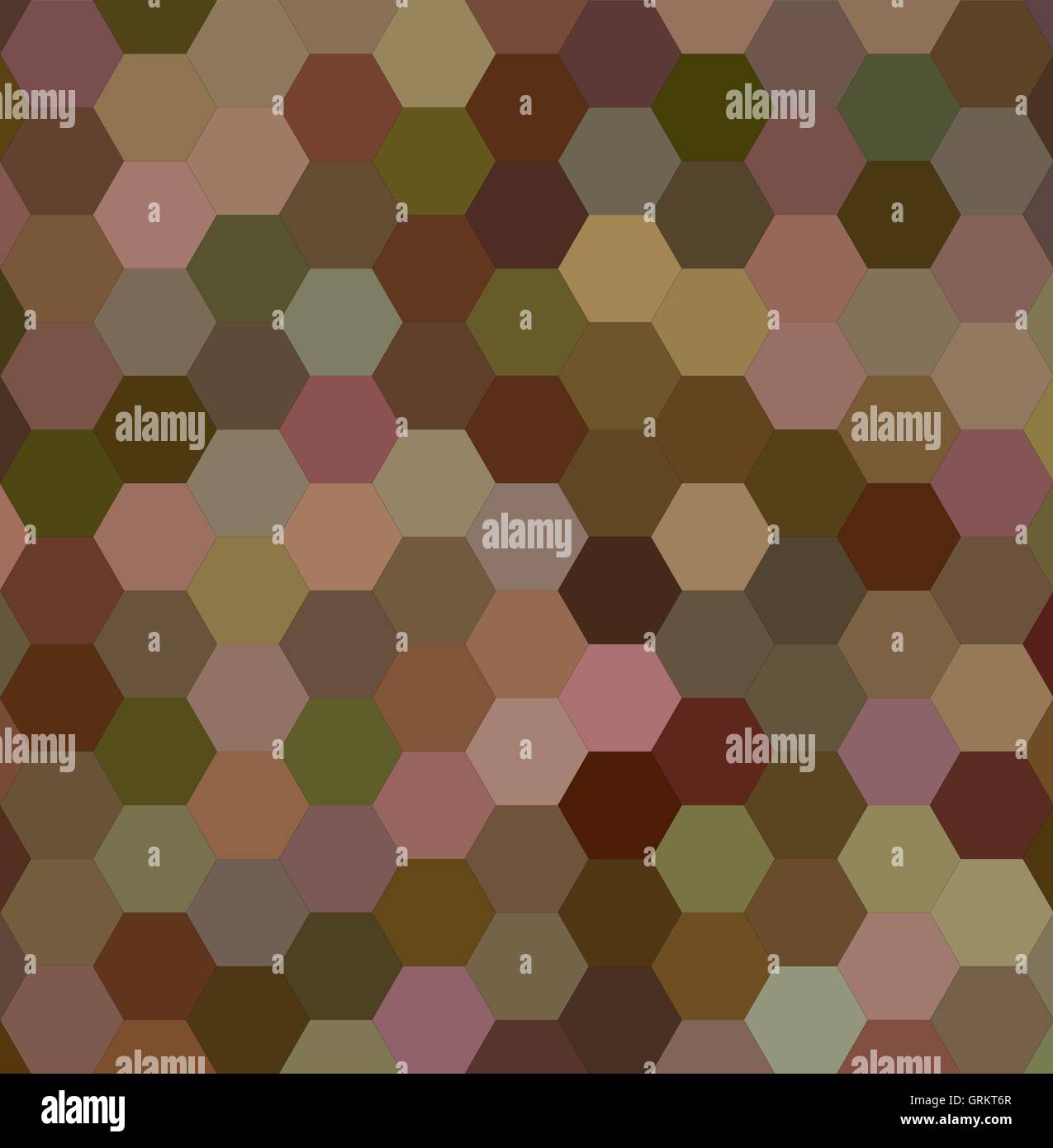 Brown color hexagon mosaic background design Stock Vector Image & Art ...