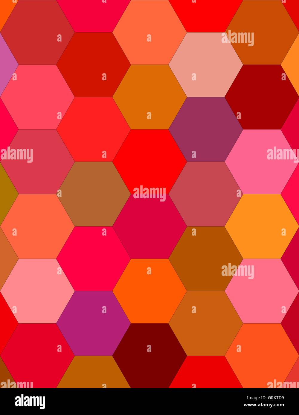 Multicolor hexagon mosaic background design Stock Vector Image & Art ...