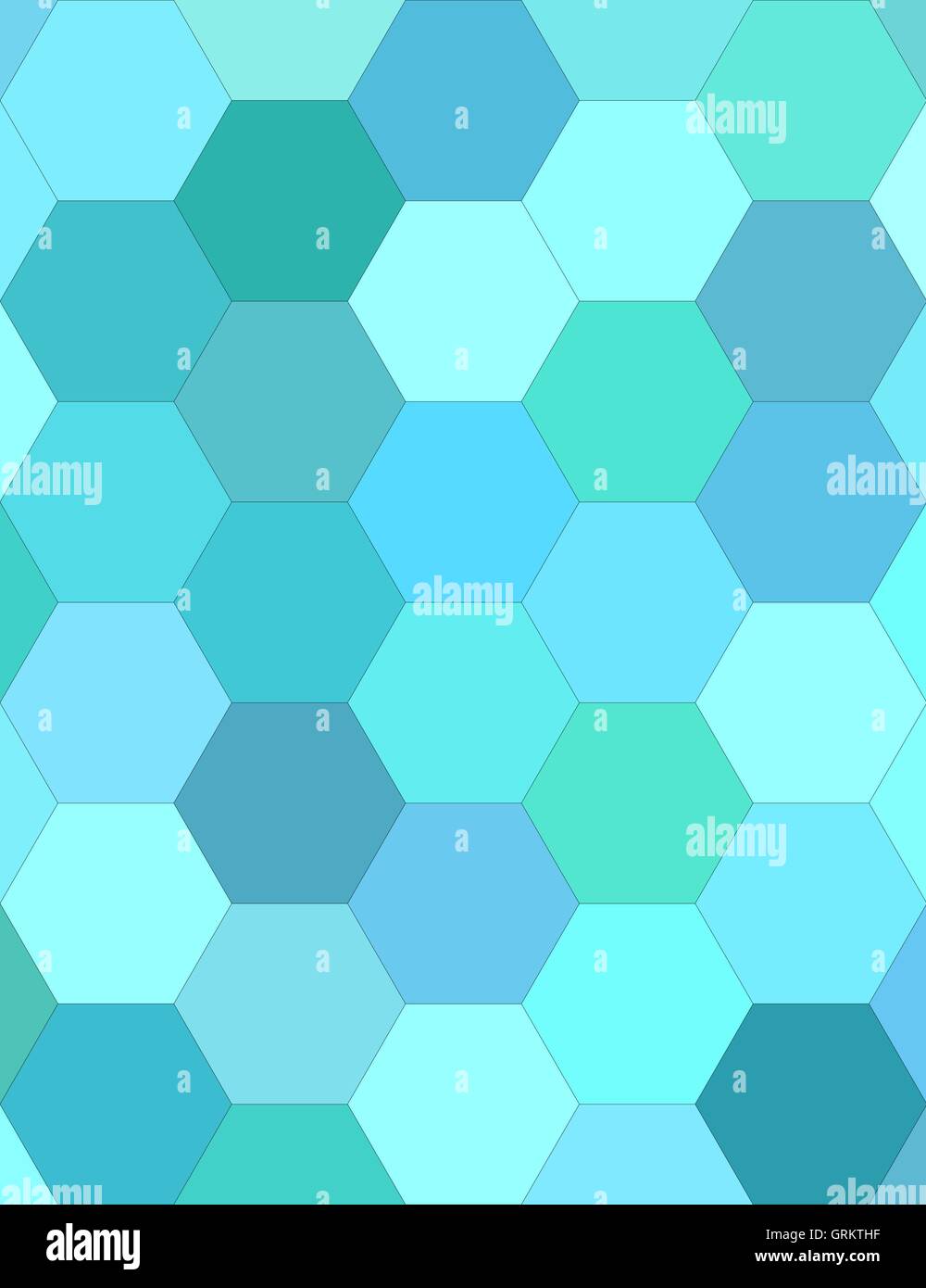 Cyan hexagon mosaic background design Stock Vector Image & Art - Alamy