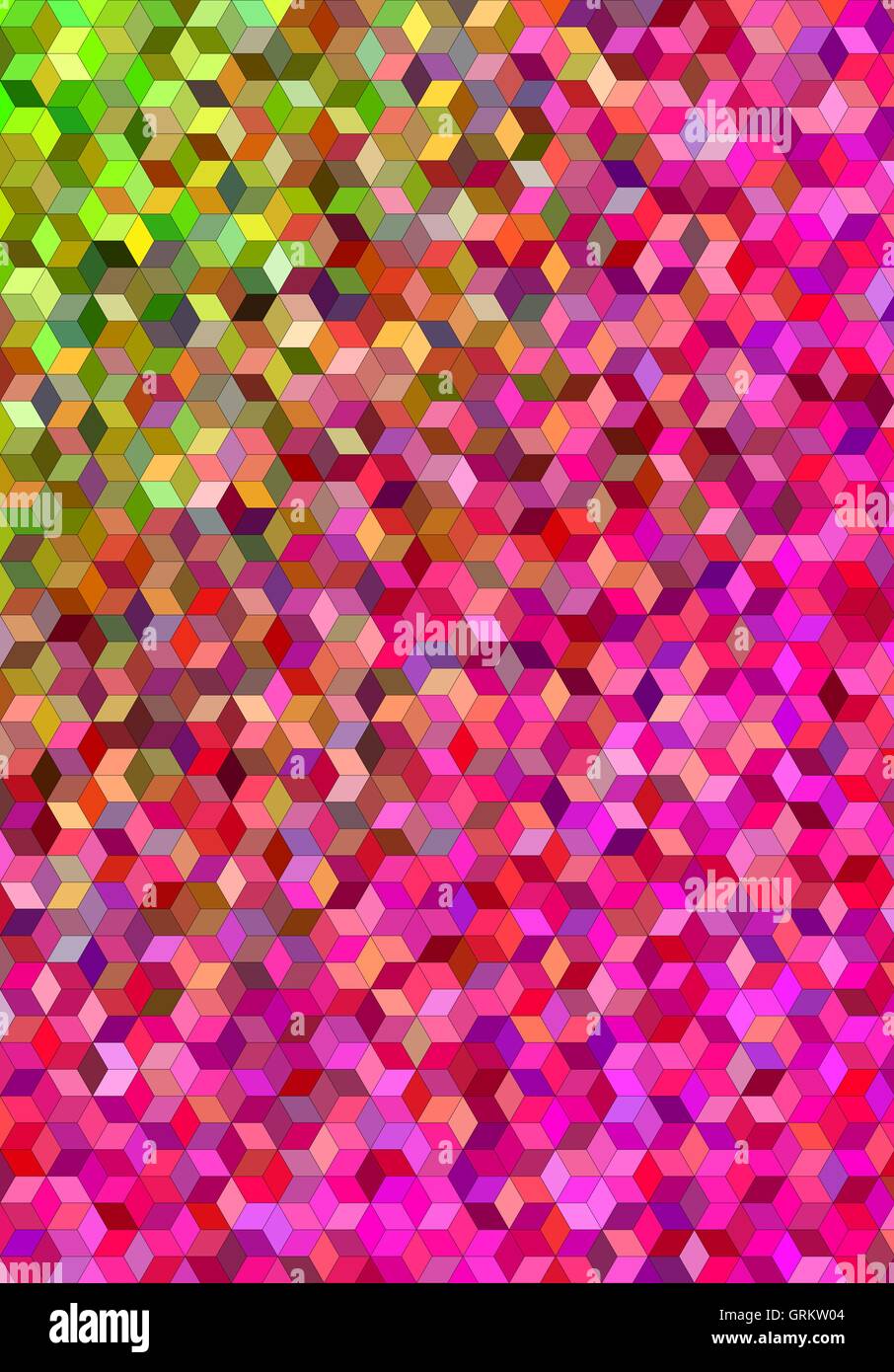 Colorful abstract 3d cube mosaic background Stock Vector Image & Art ...