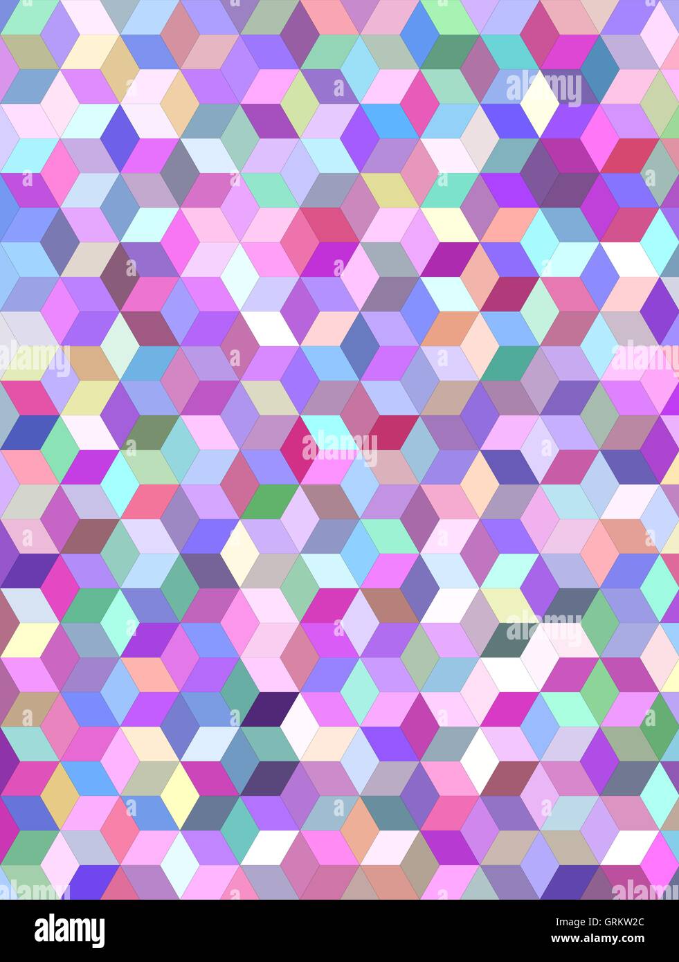 Multicolor 3d cube mosaic background design Stock Vector Image & Art ...