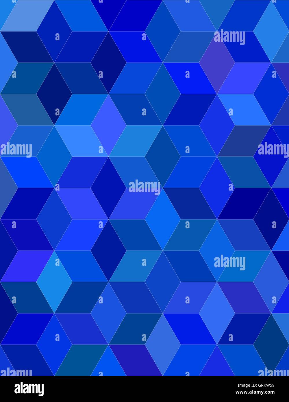 Blue color 3d cube mosaic background design Stock Vector Image & Art ...