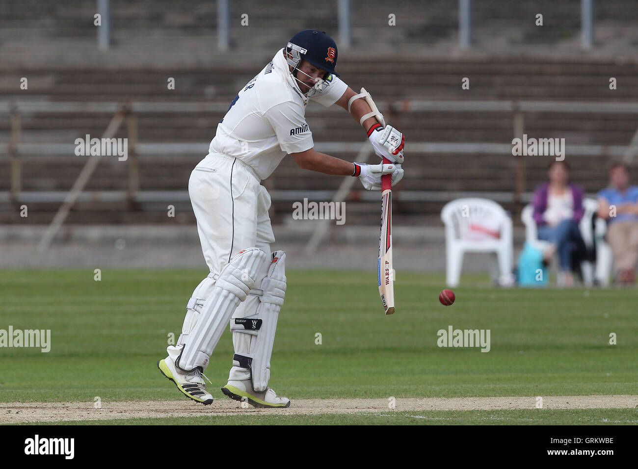 Graham Napier in batting action for Essex - Glamorgan CCC vs Essex CCC ...