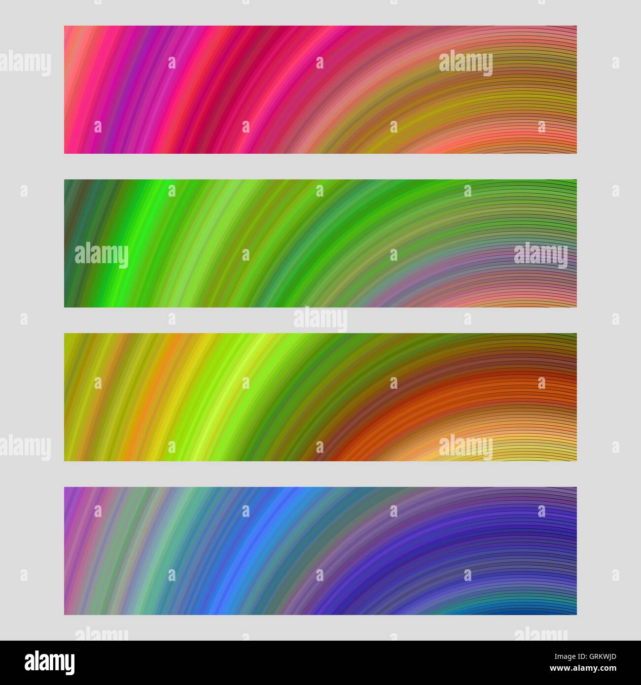 Set of colorful banner backgrounds Stock Vector Image & Art - Alamy