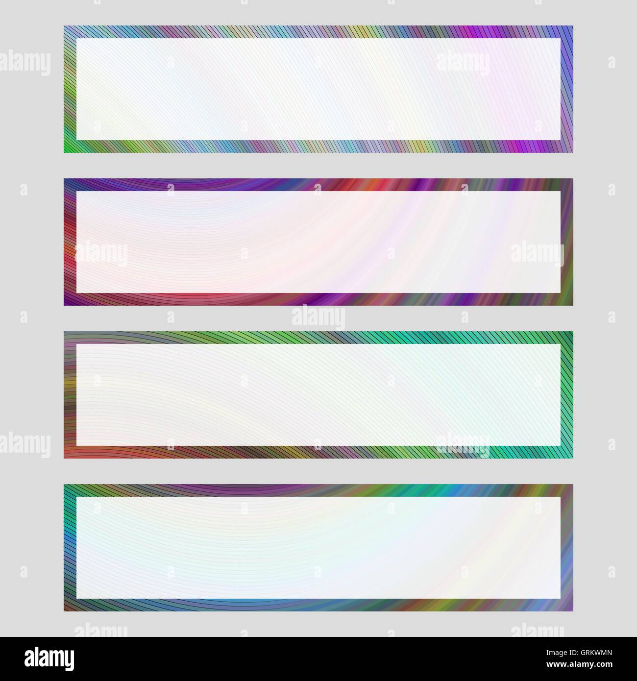 Set of colorful banner frames Stock Vector Image & Art - Alamy