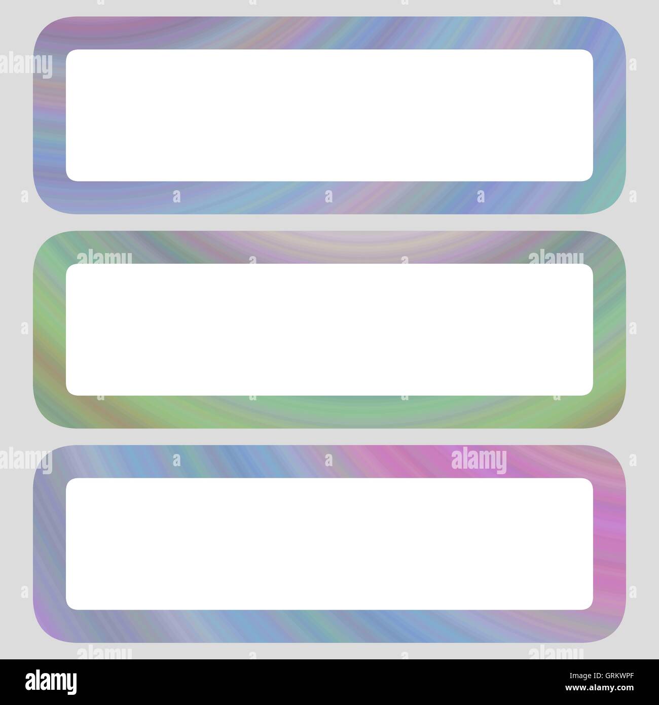 Colored digital art rounded banner set Stock Vector Image & Art - Alamy