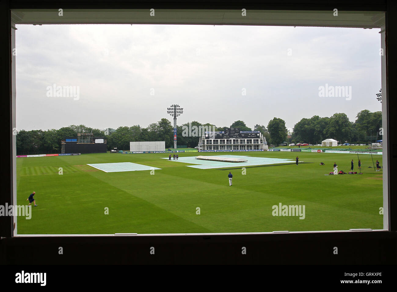 Sport cricket rain cricket pitch covers hi-res stock photography and ...
