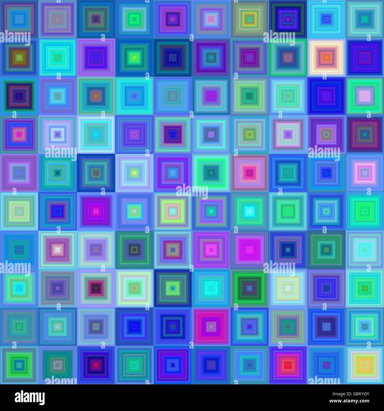 Blue colorful square mosaic background design Stock Vector Image & Art ...