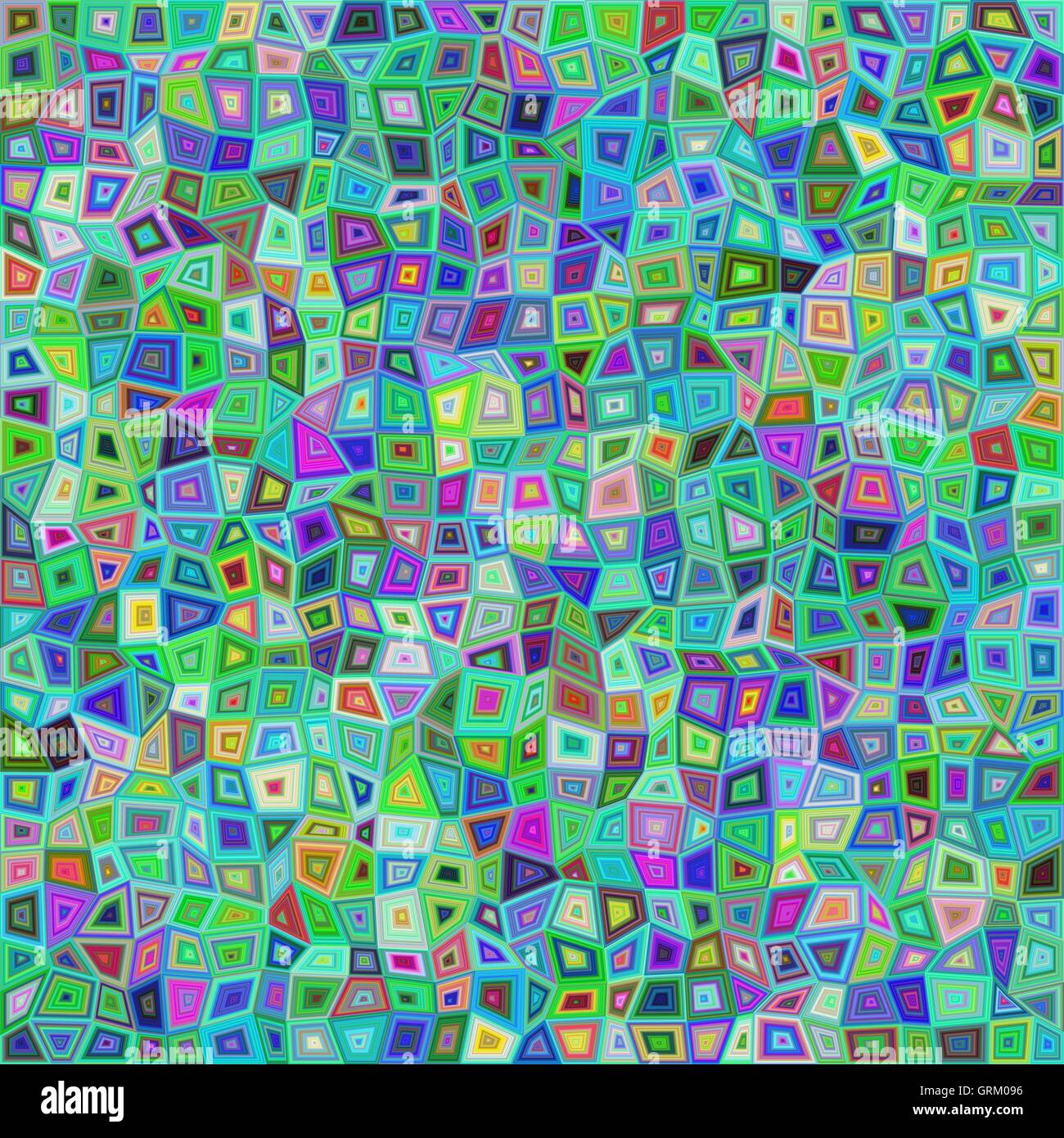 Mosaic rectangle concentric shape Stock Vector Images - Alamy