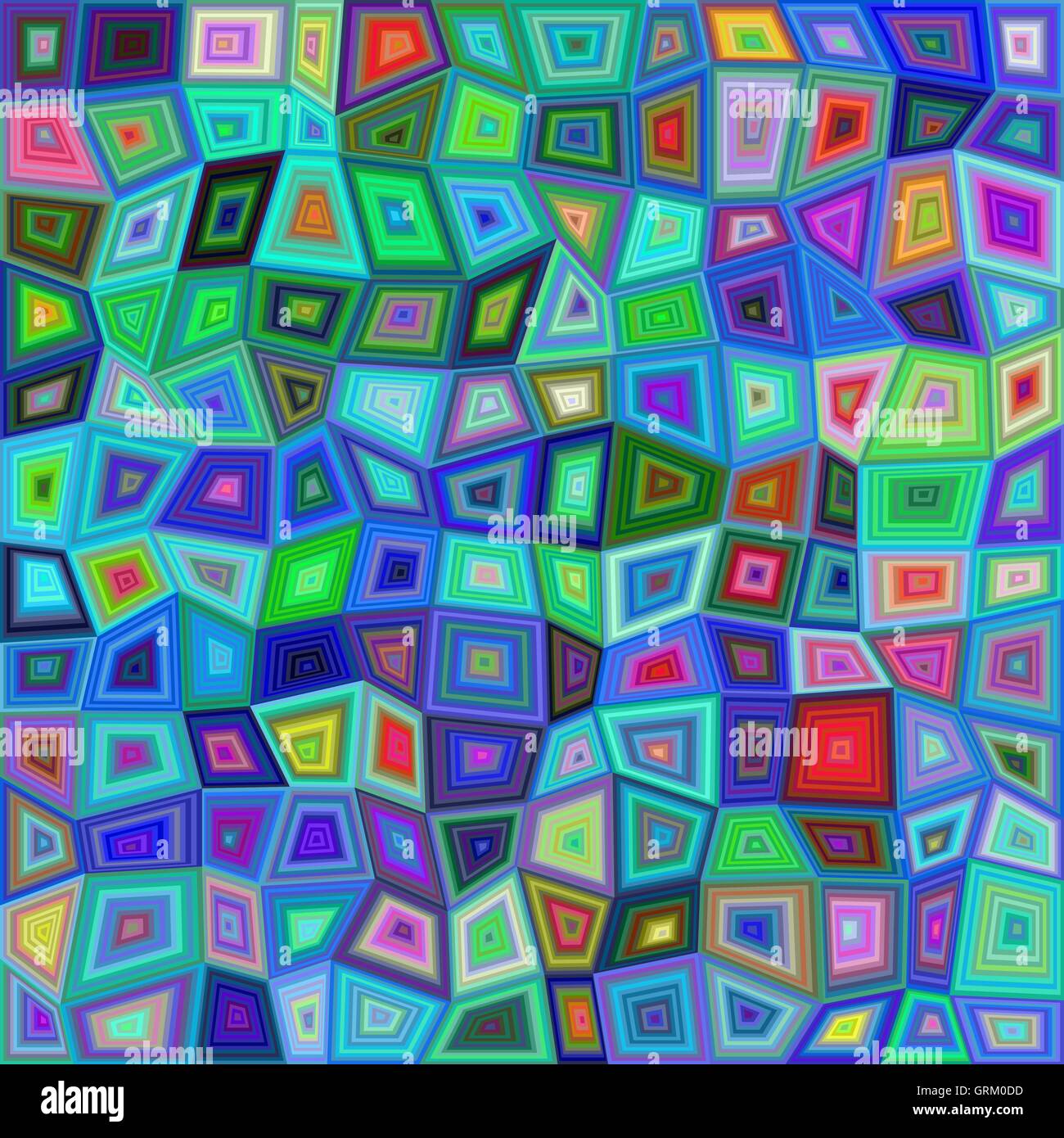 Concentric tiled mosaic Stock Vector Images - Alamy