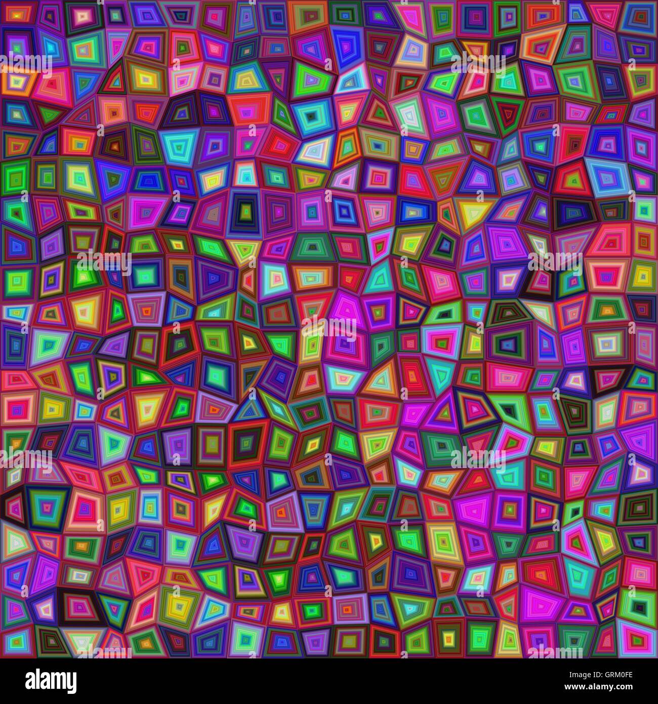 Mosaic rectangle concentric shape hi-res stock photography and images ...
