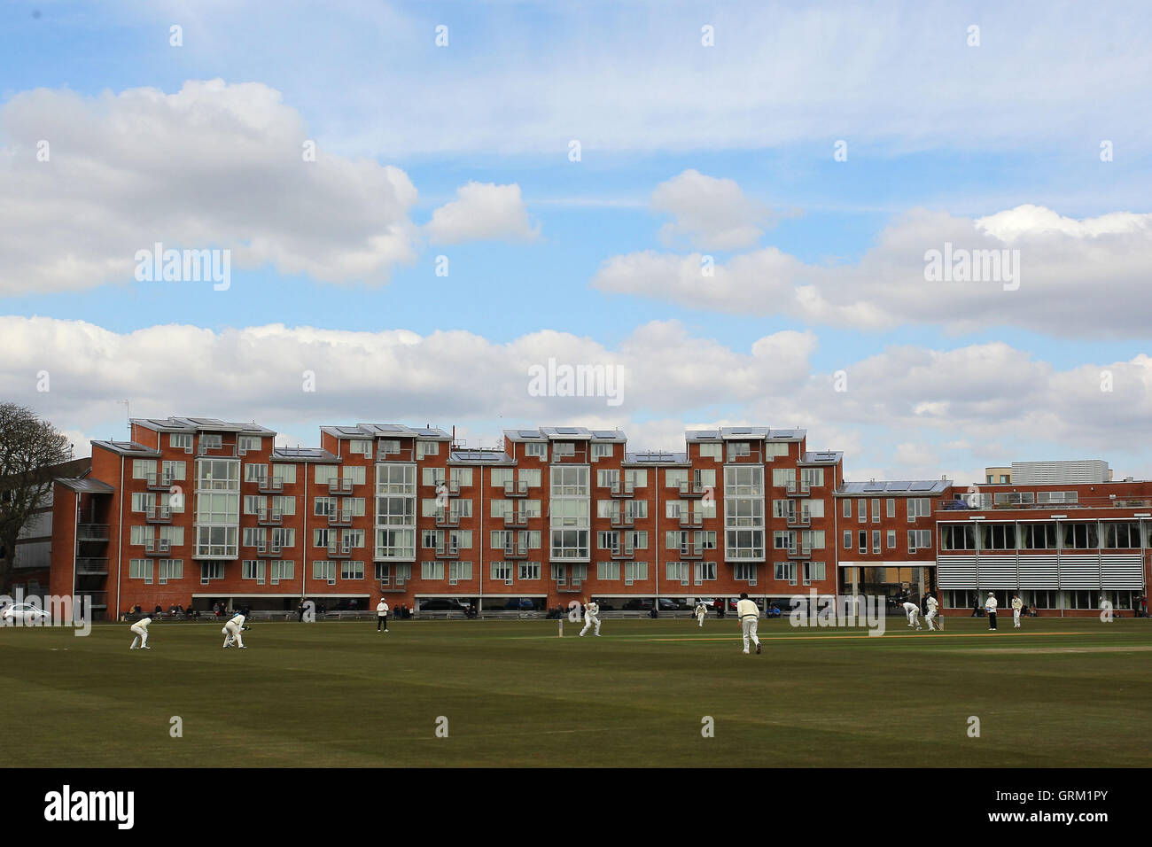 General view of play at Fenner's Ground - Cambridge MCCU vs Essex CCC ...