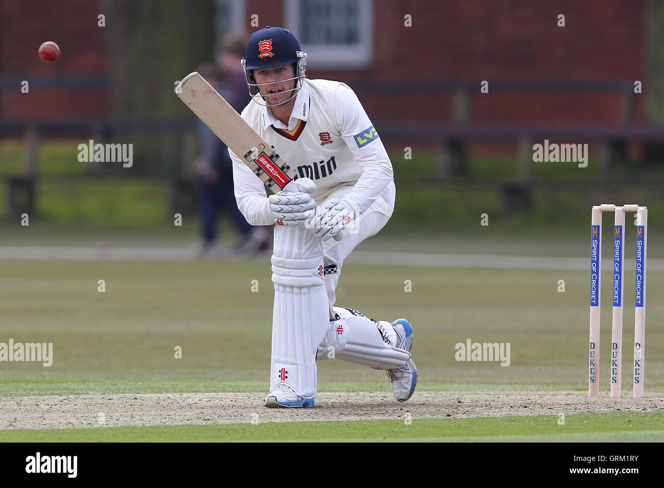 Ben Foakes in batting action for Essex - Cambridge MCCU vs Essex CCC - Cricket Friendly Match at ...