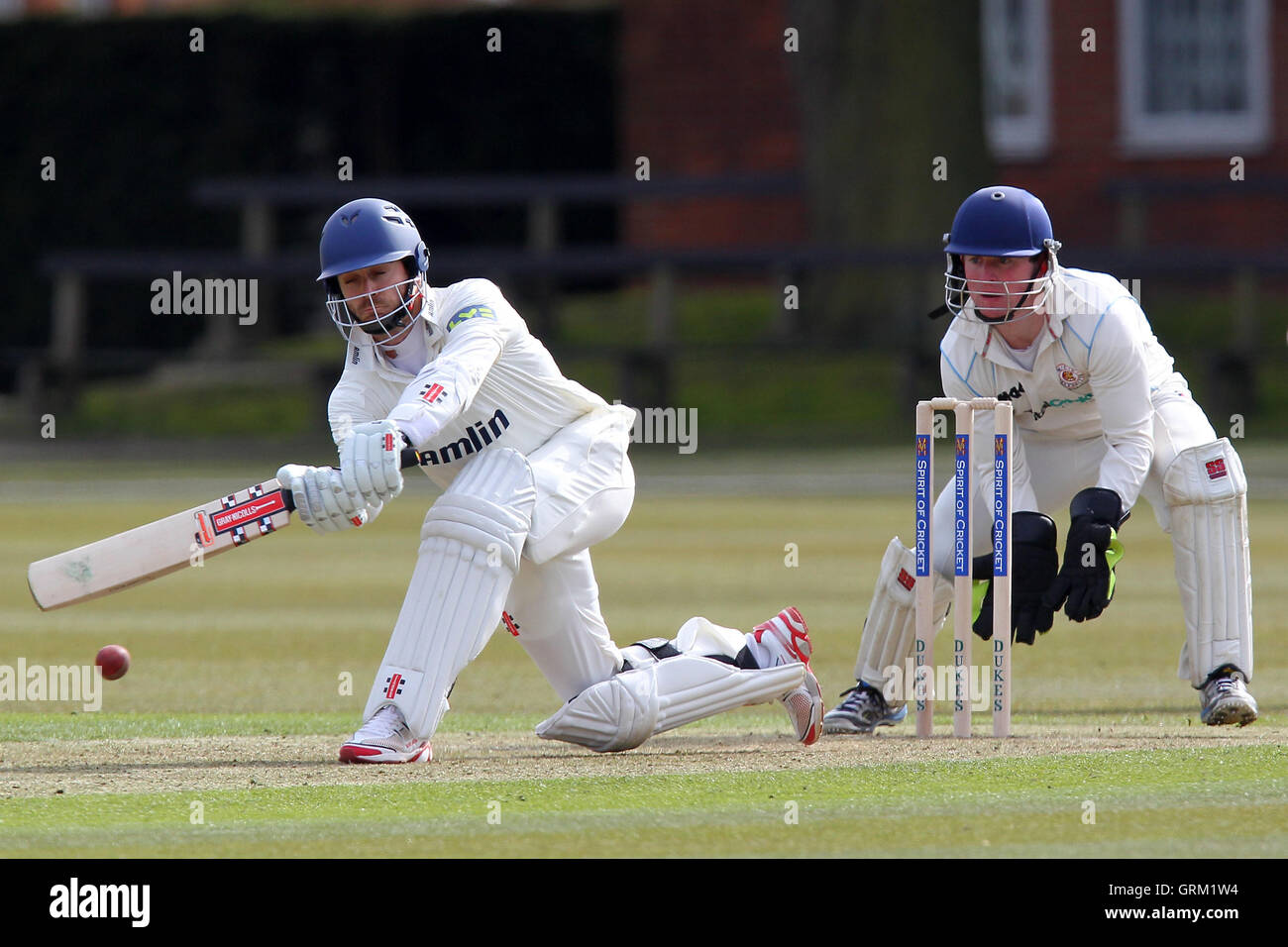 James Foster in batting action for Essex - Cambridge MCCU vs Essex CCC ...
