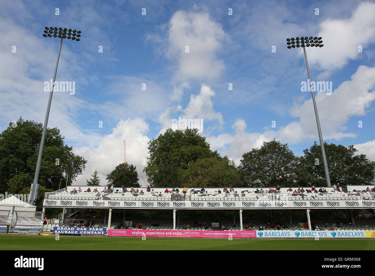 General view of the Tom Pearce Stand at the Essex County Ground - Essex ...
