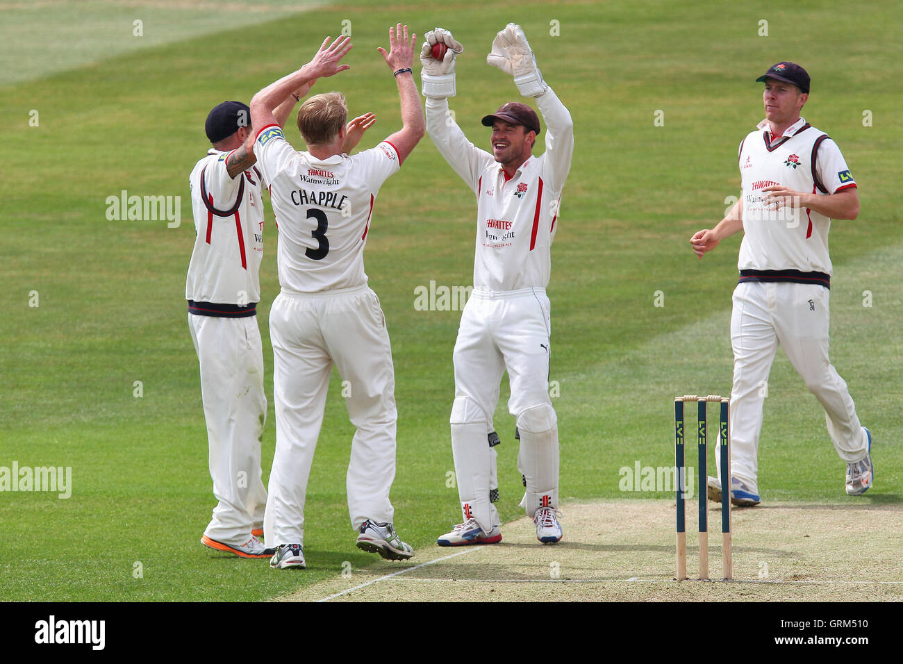 Delight for Glenn Chapple and his Lancashire team mates as he claims ...