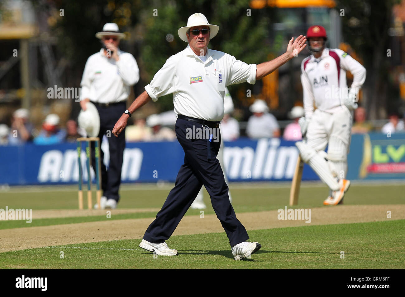 Cricket umpire signals hi-res stock photography and images - Alamy