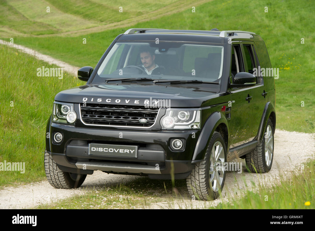 A Landrover Discovery driving off road at an event on the Yorkshire ...