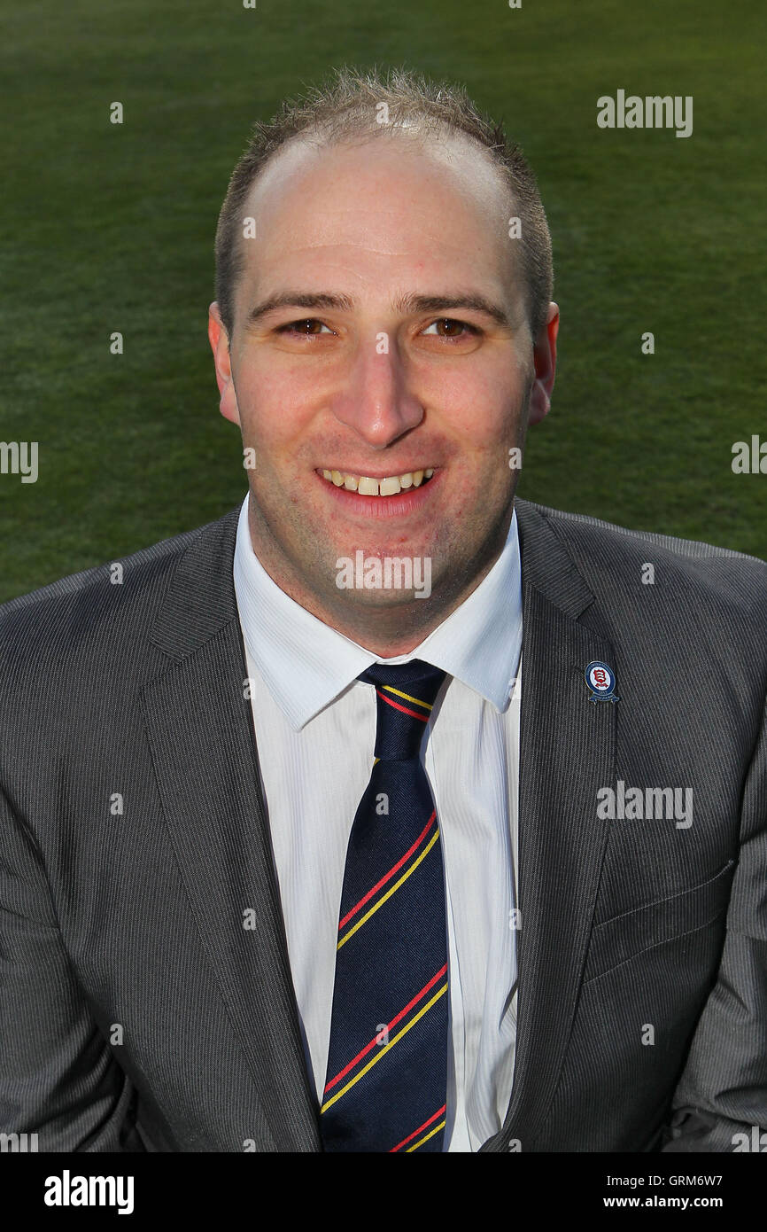 Danny Macklin of Essex CCC - Essex County Cricket Club Press Day at the ...