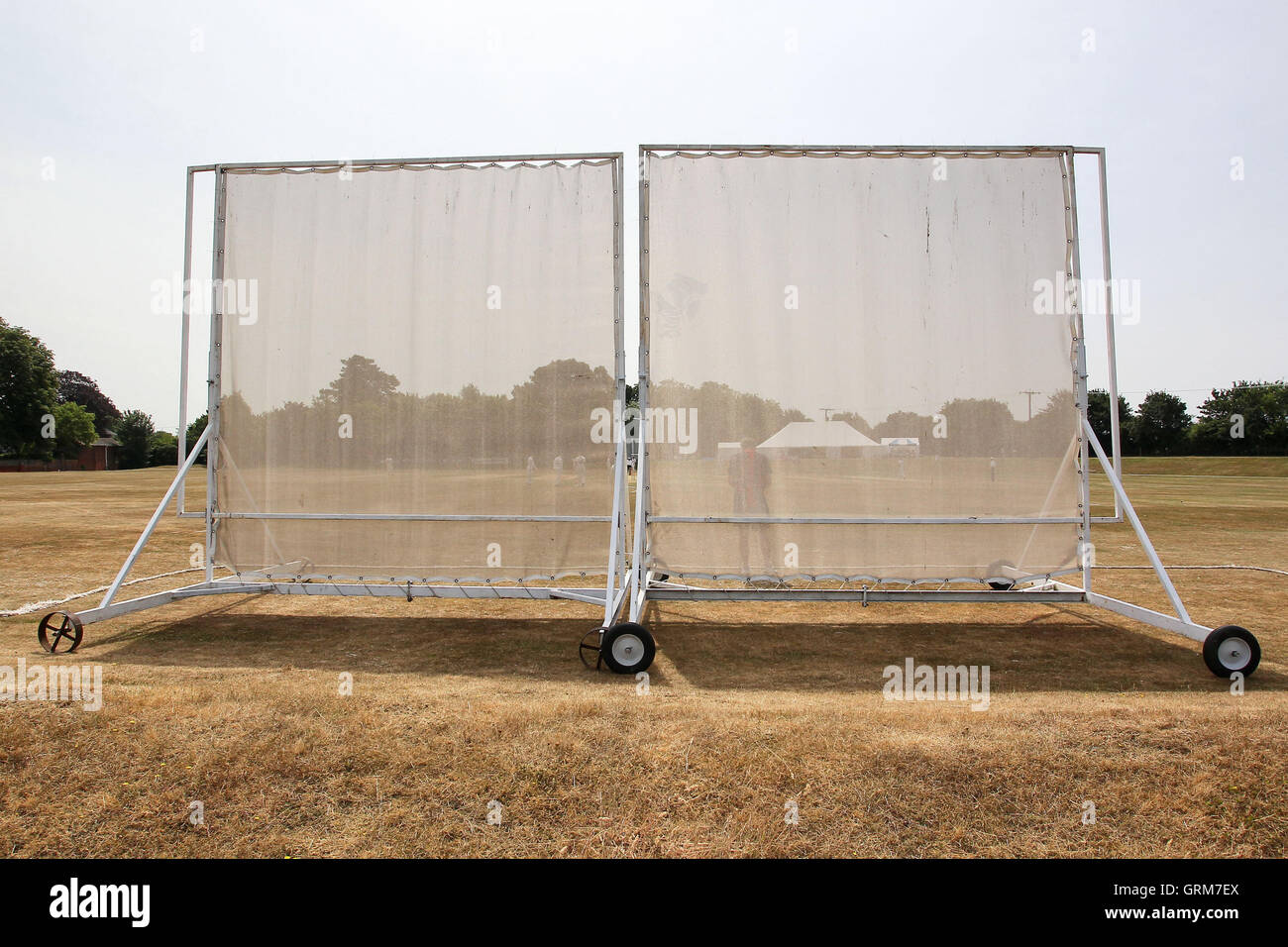 General view of the sightscreen at Coggeshall Cricket Club - Essex CCC ...