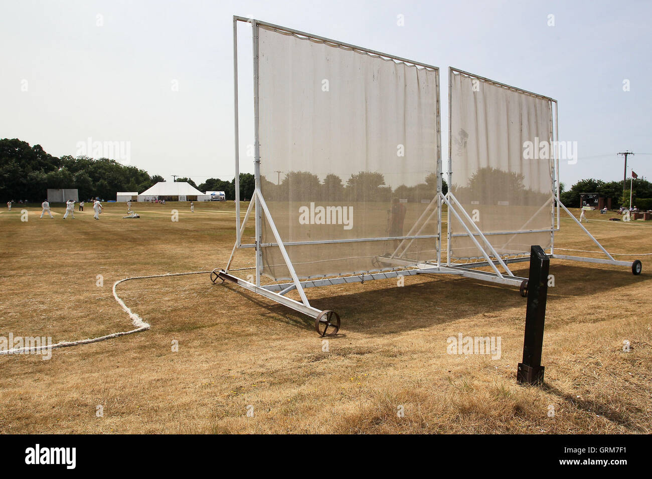General view from the sightscreen at Coggeshall Cricket Club - Essex ...