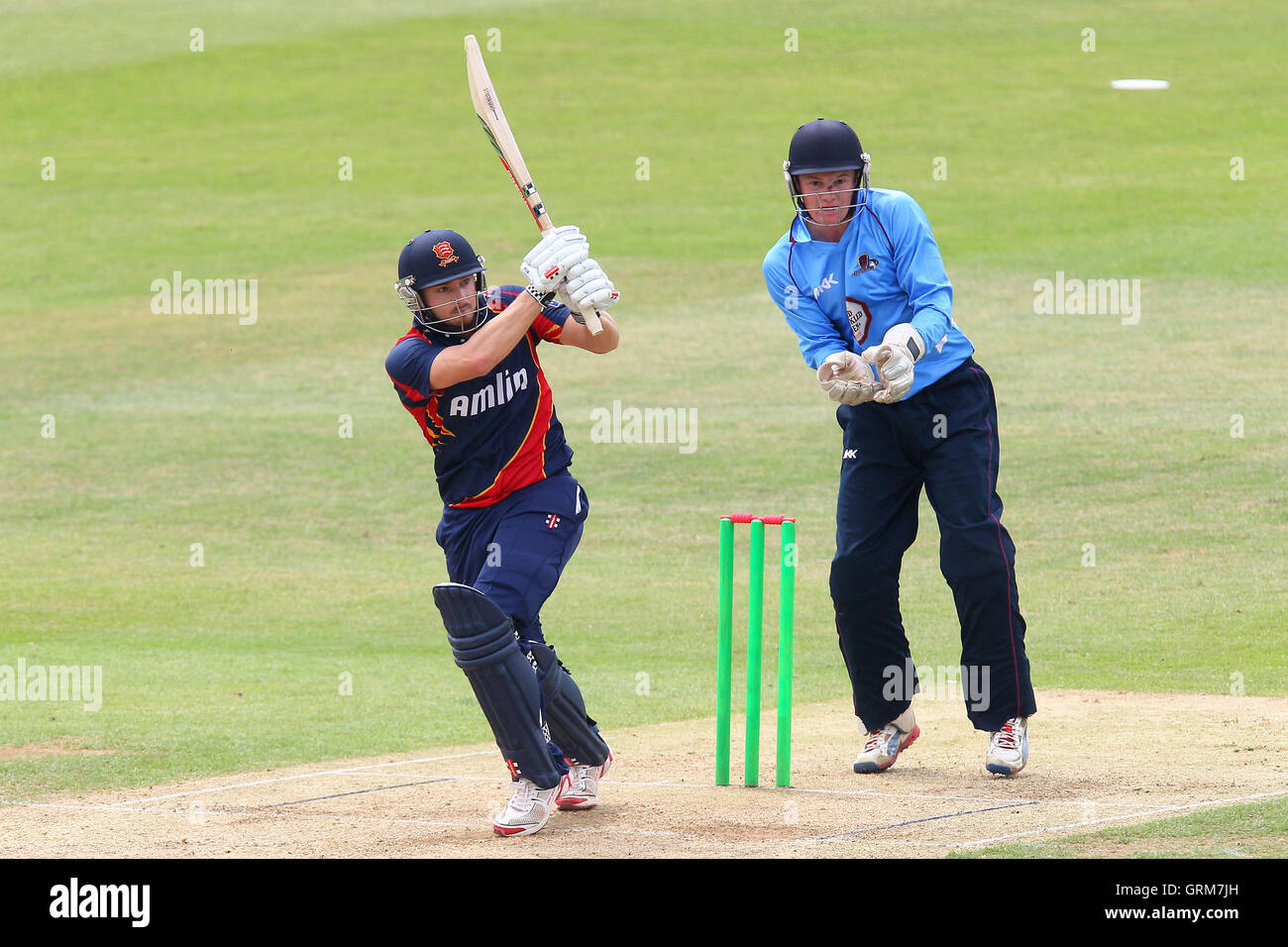 Jaik Mickleburgh in batting action for Essex - Essex CCC 2nd XI vs ...