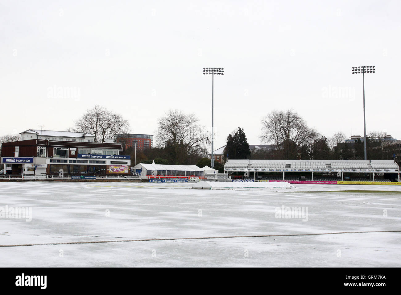Cricket Ground In The Snow High Resolution Stock Photography and Images ...