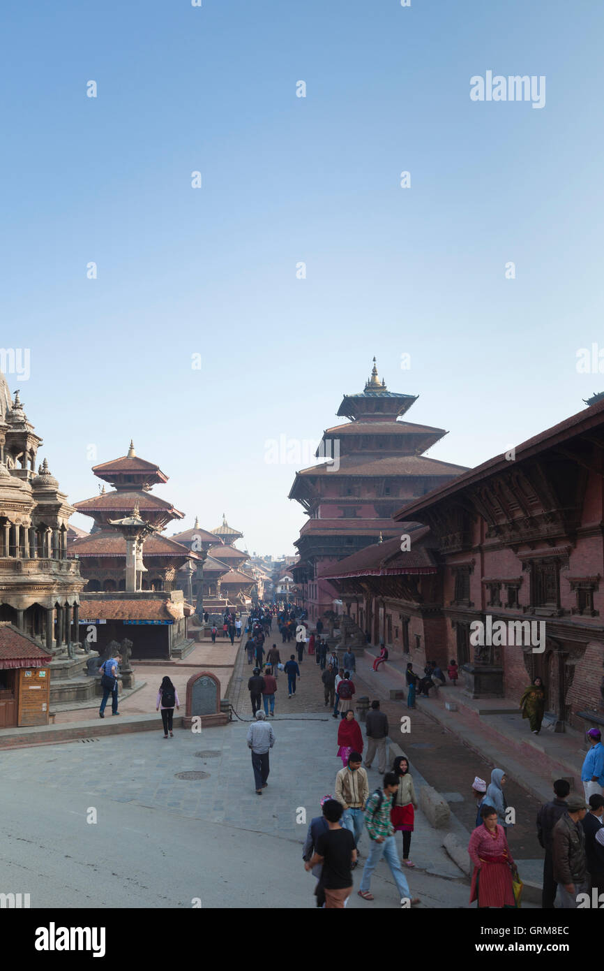 View of Durbar square, Patan, Nepal Stock Photo - Alamy