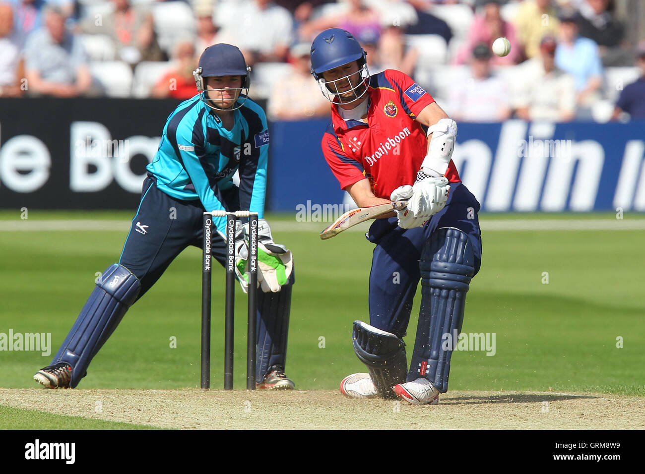 James Foster in batting action for Essex - Essex Eagles vs Scotland ...