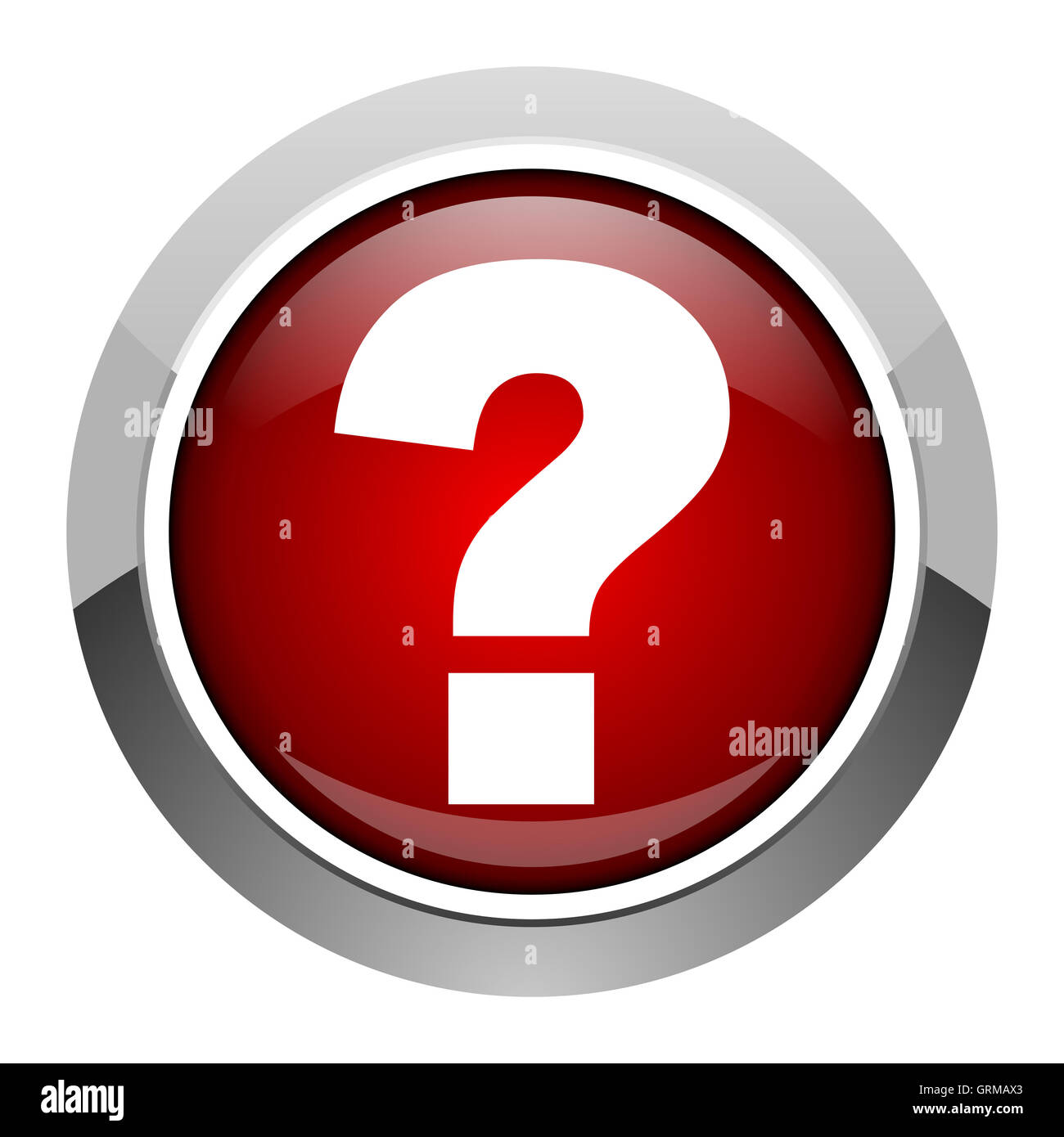 Red question mark icon hi-res stock photography and images - Alamy