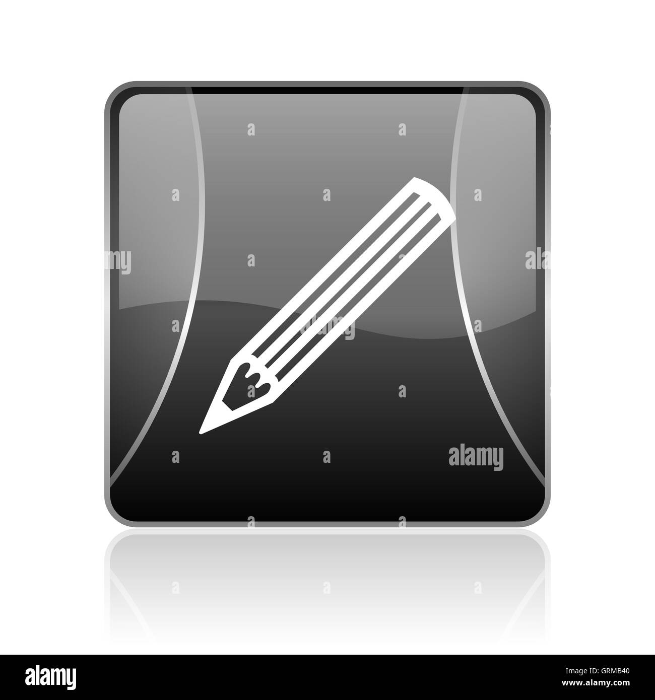 Engineering project black icon Black and White Stock Photos & Images ...