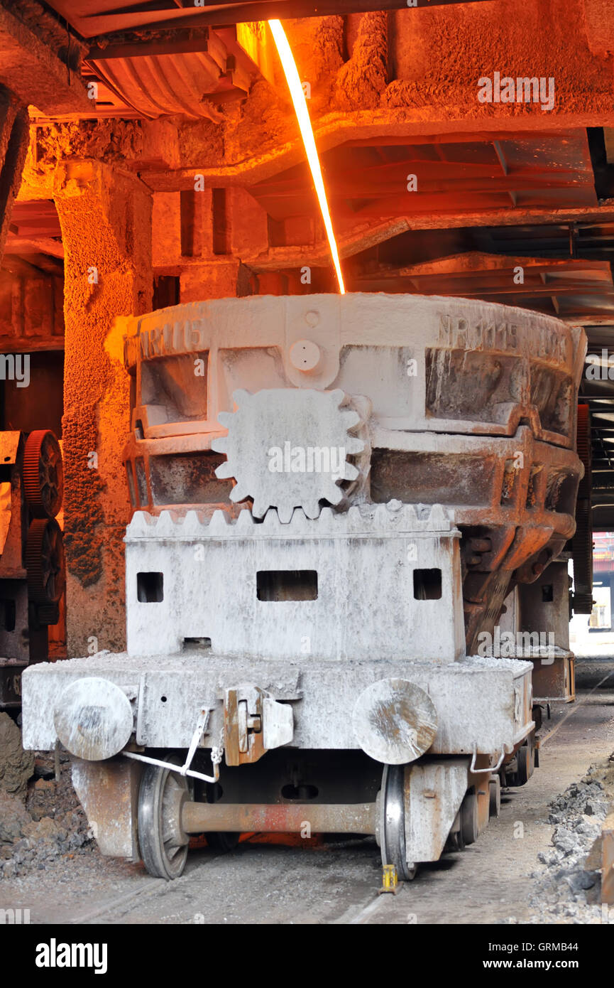 transportation of hot steel Stock Photo - Alamy