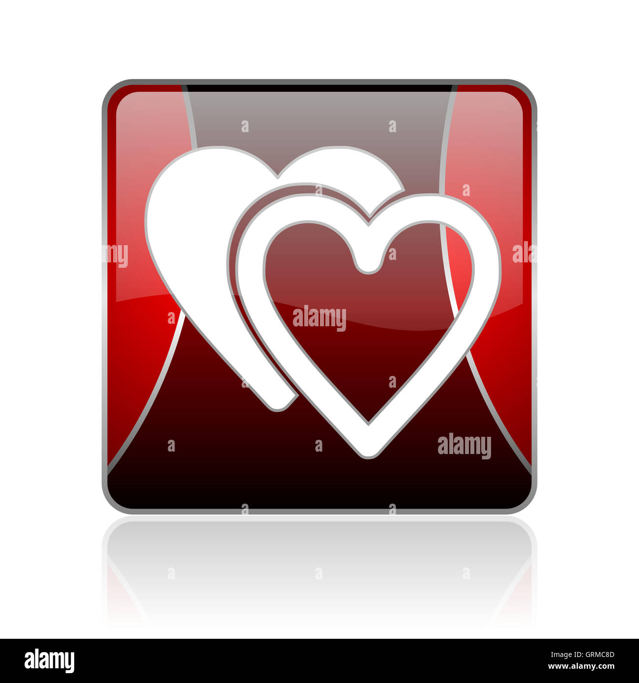 Red heart web icon Cut Out Stock Images & Pictures - Alamy