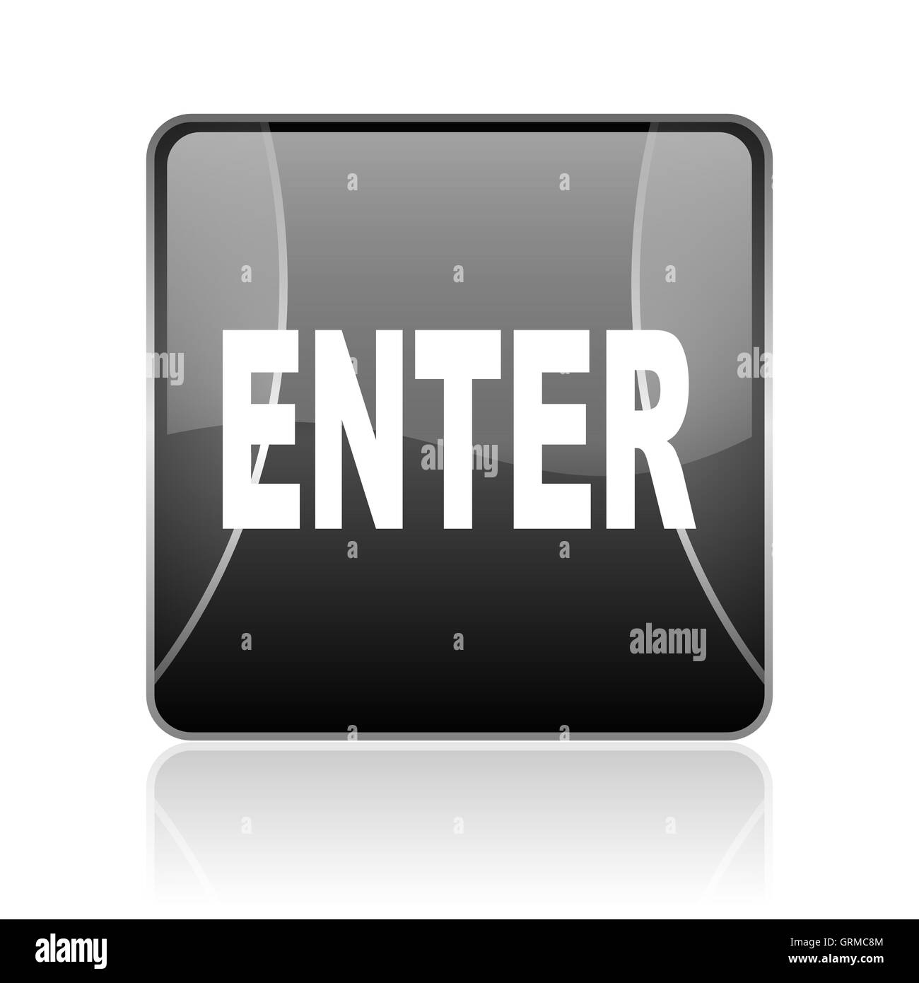 Enter icon website button Black and White Stock Photos & Images - Alamy