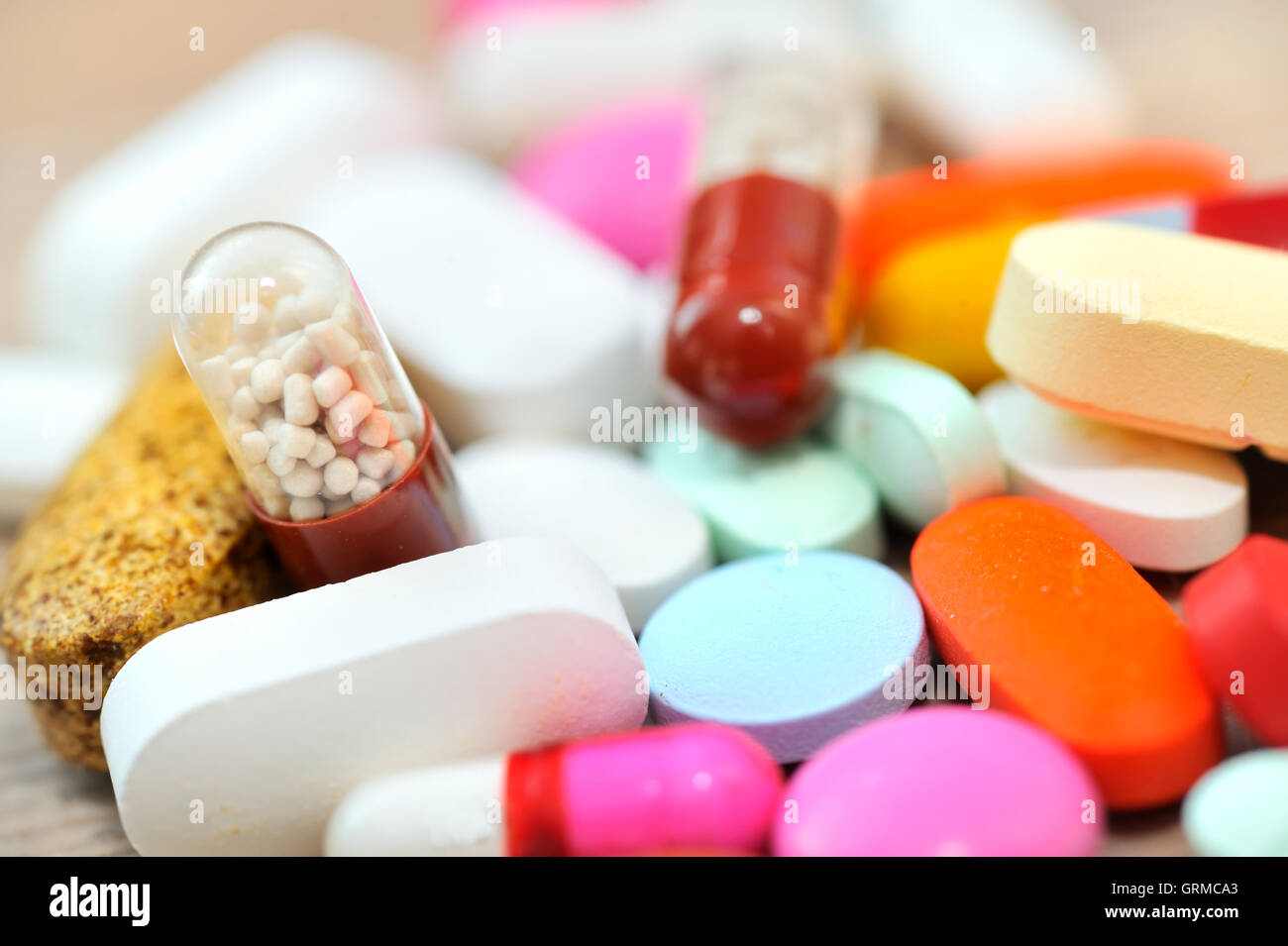 Pills assortment hi-res stock photography and images - Alamy