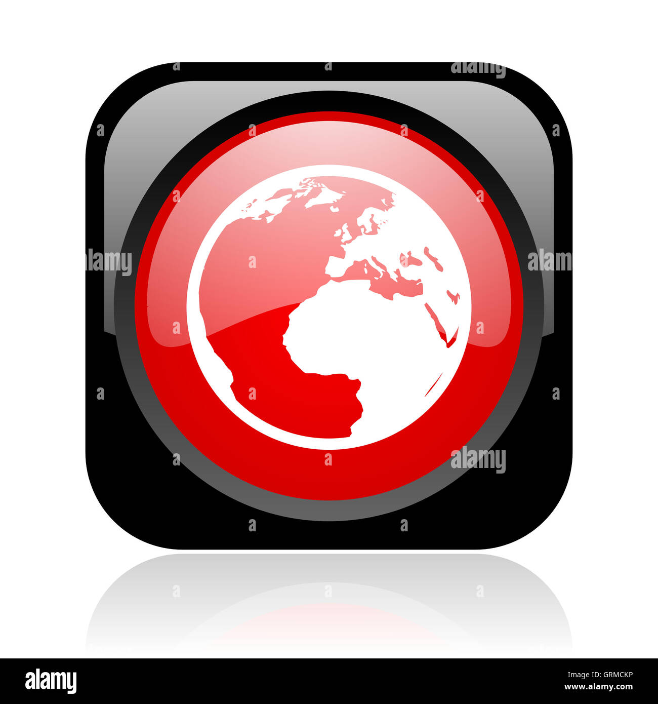 Earth black red square hi-res stock photography and images - Alamy