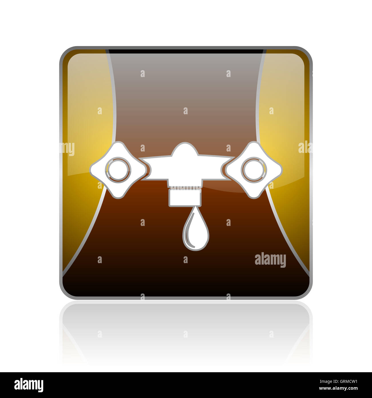 Water tap icon logo Cut Out Stock Images & Pictures - Alamy