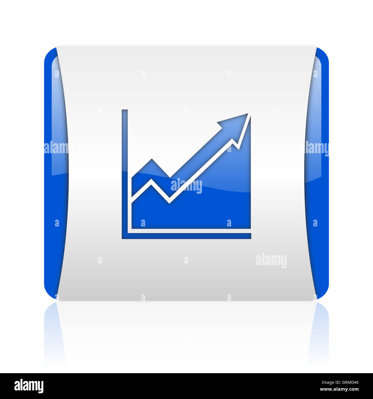Blue histogram arrow chart business hi-res stock photography and images ...