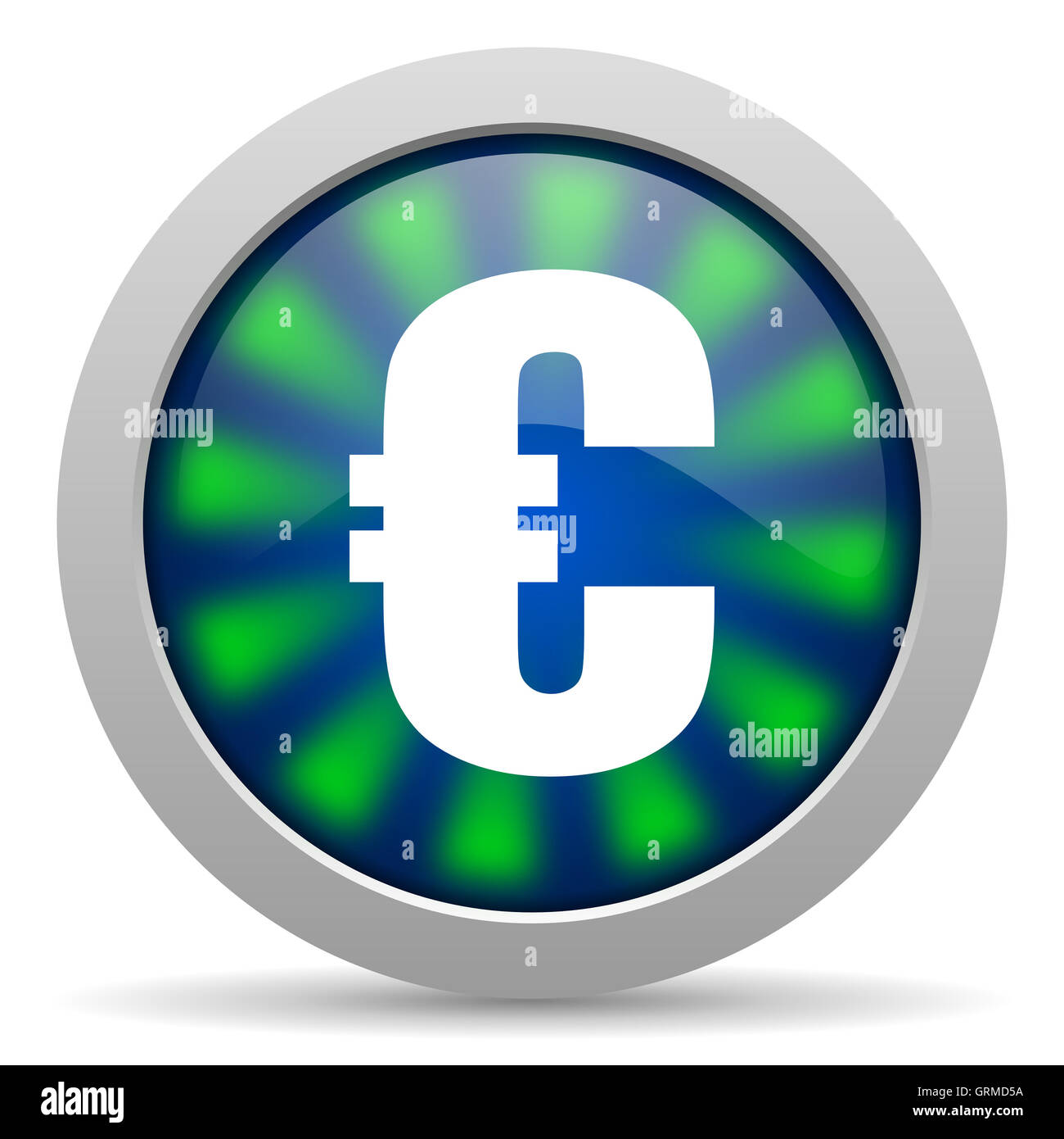 Blue sign cent symbol icon hi-res stock photography and images - Alamy