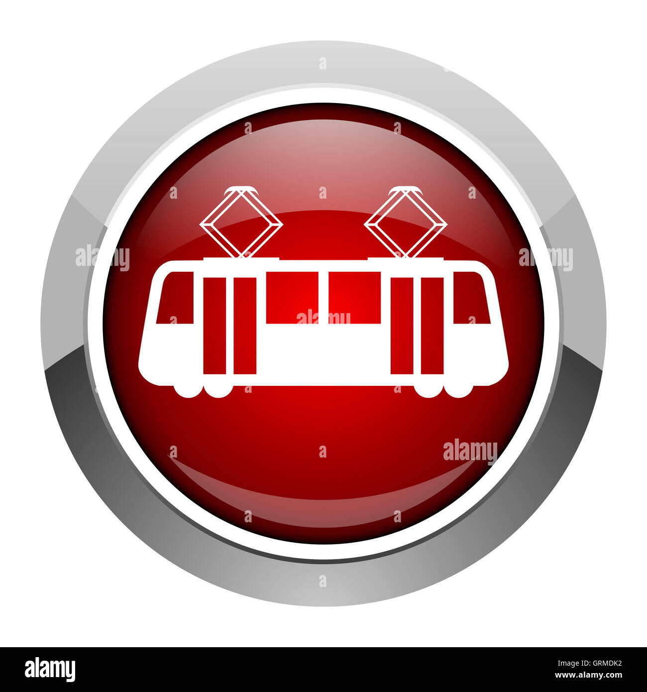 Red tramway Cut Out Stock Images & Pictures - Alamy