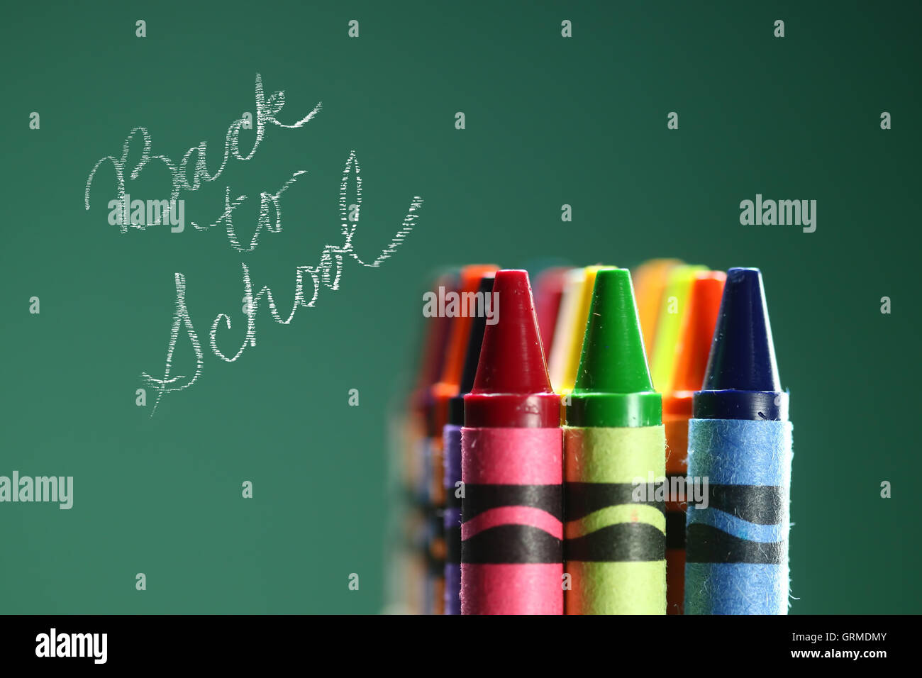 Colorful Back to School Crayons Stock Photo - Alamy