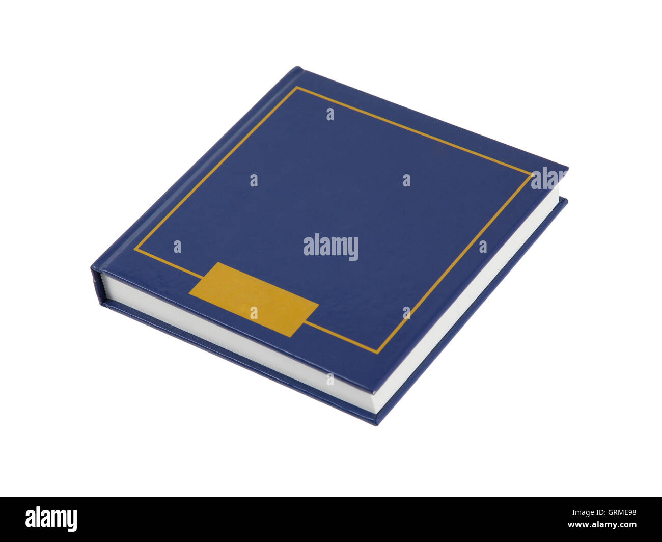 Simple blue square book isolated Stock Photo - Alamy