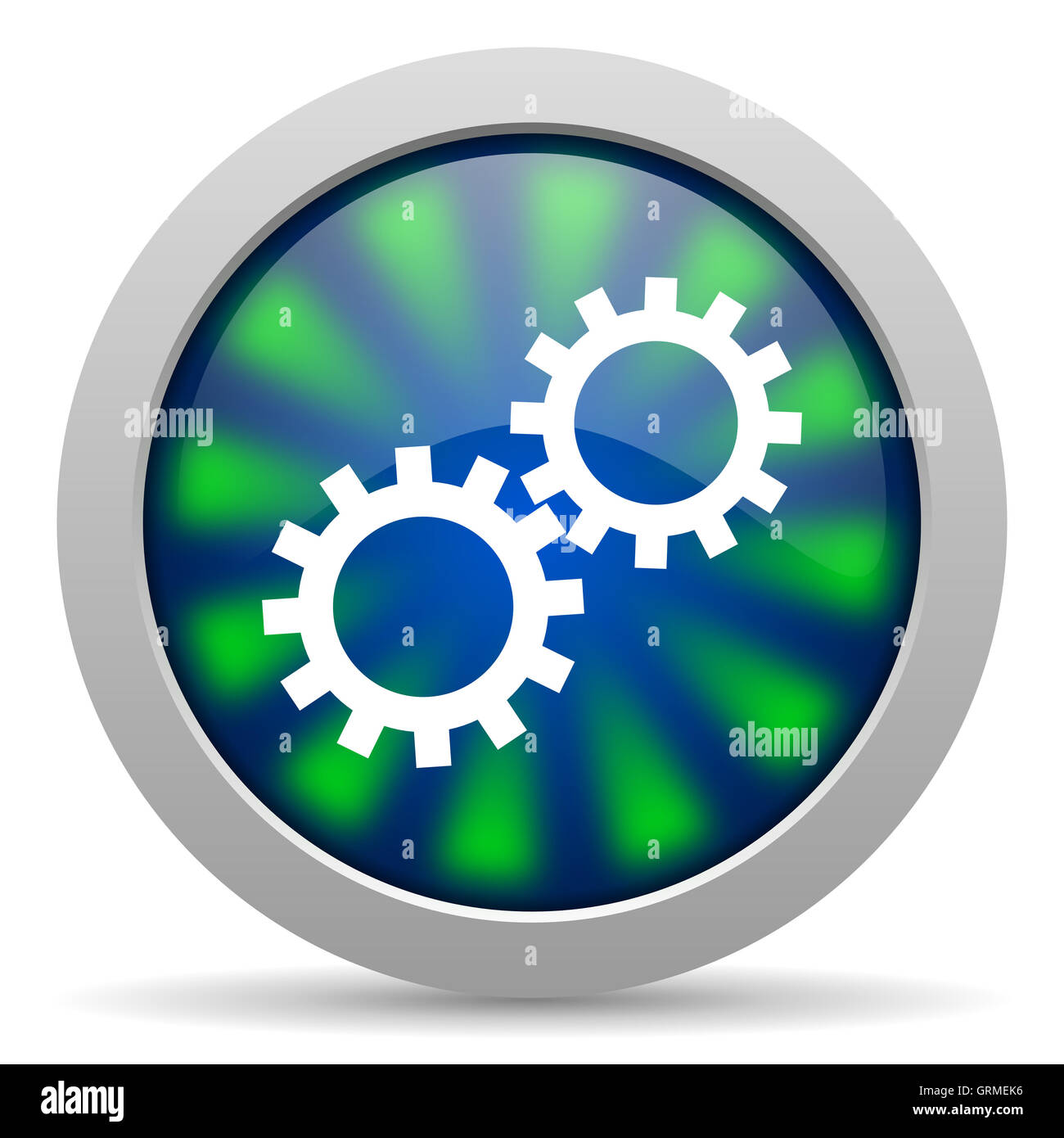 Gears icon sign modern hi-res stock photography and images - Alamy