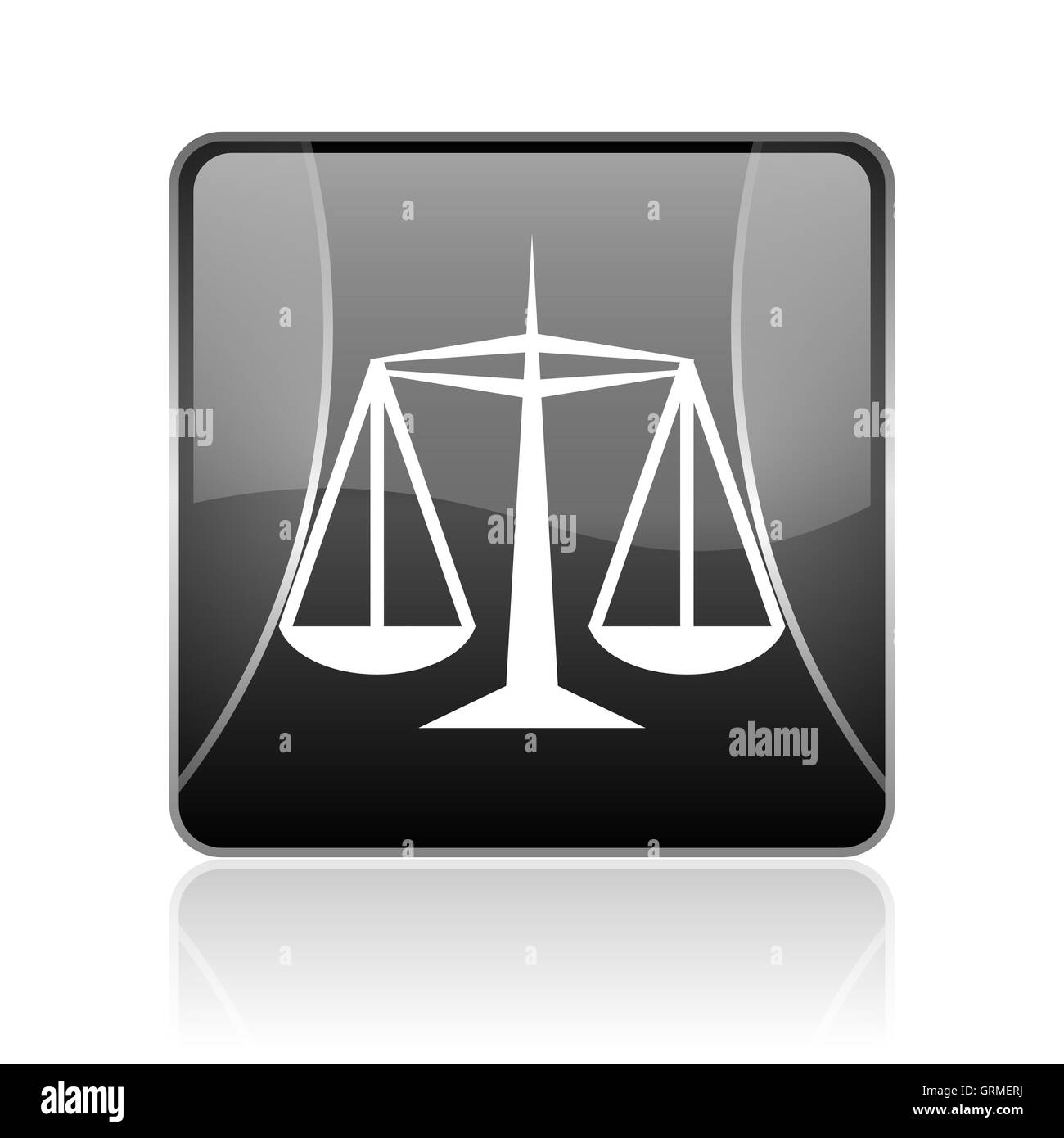 Justice law icon court Black and White Stock Photos & Images - Alamy
