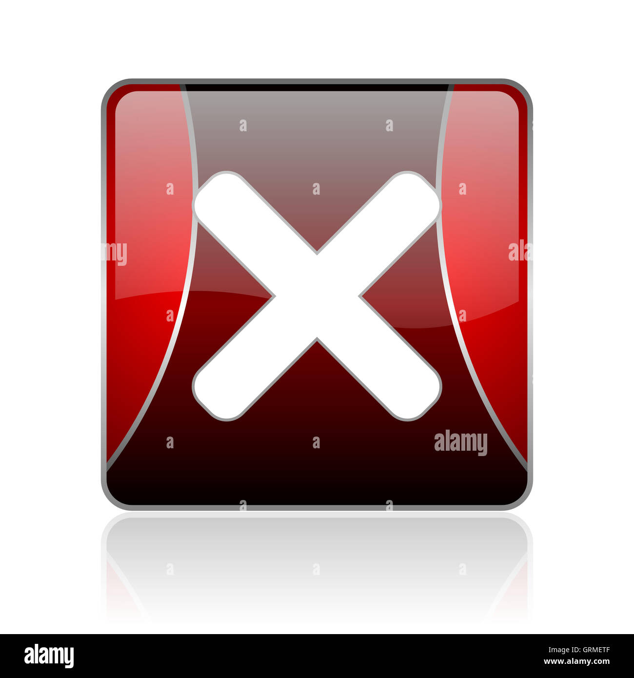 Cancel sign red black hi-res stock photography and images - Alamy